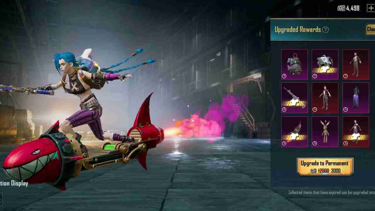 Unlock Arcane jinx suit new hoverboard and 4 mythics in pubg mobile ...