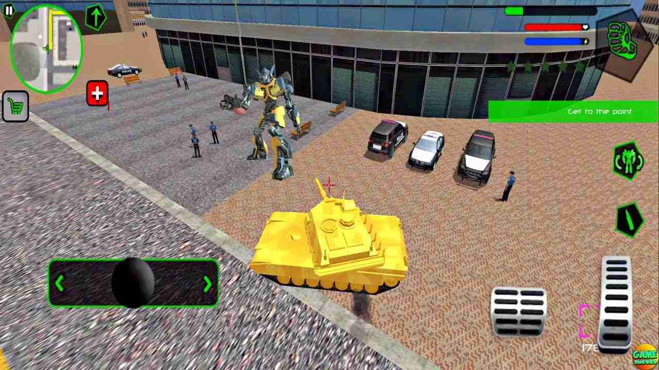 Army Tank Robot Transform Gameplay Naxeex Open World Robots Simulator ...