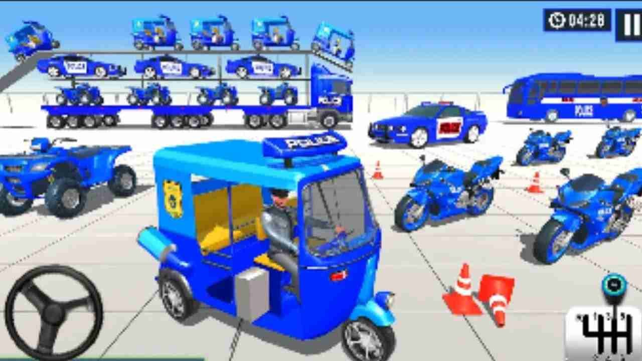 Police Tuk Tuk Auto Transport Android Gamepaly — Foptex gaming | KIVIAC